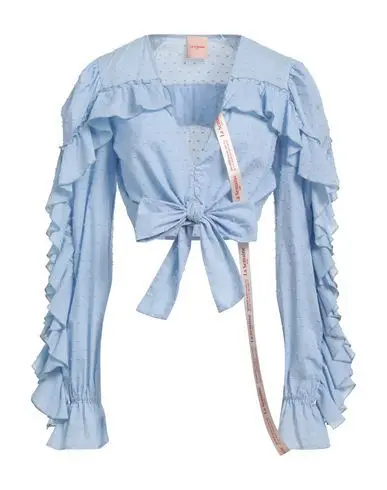 LA SEMAINE PARIS Ruched Top - Blue