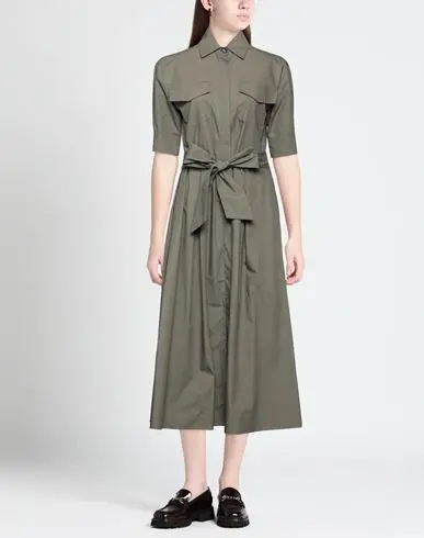 ANNA MOLINARI Midi Shirt Dress - Green