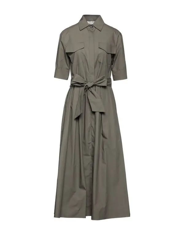 ANNA MOLINARI Midi Shirt Dress - Green