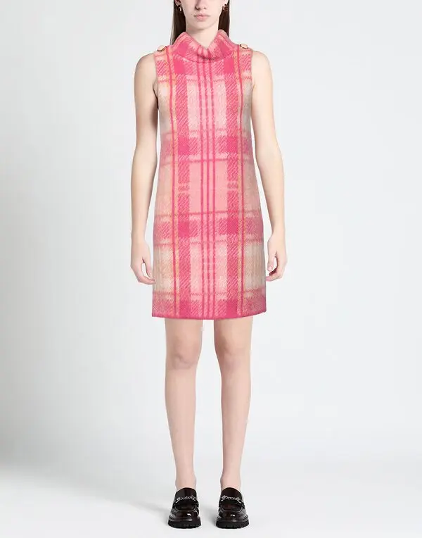 Elisabetta Franchi Mini Dress With Tartan Pattern