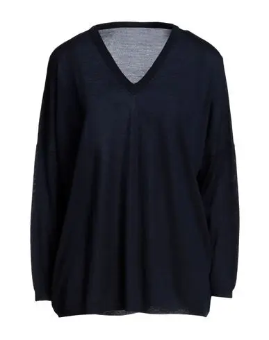 ARAGONA Midnight Merino Wool Sweater - Blue