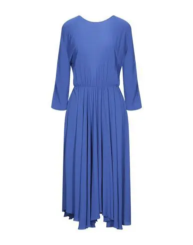 JUCCA Bright Polyester Midi Dress - Blue