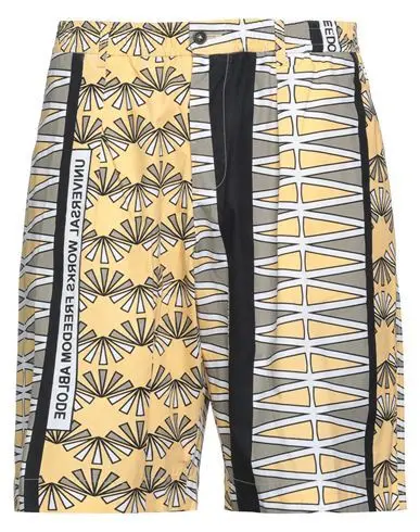 Universal Works Cotton Multicolor Printed High Waisted Shorts