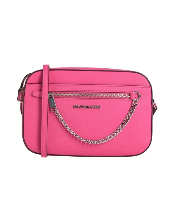 Michael Kors Leather Camera Bag - Pink