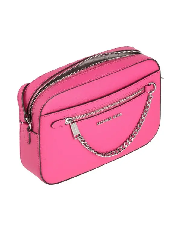 Michael Kors Leather Camera Bag - Pink