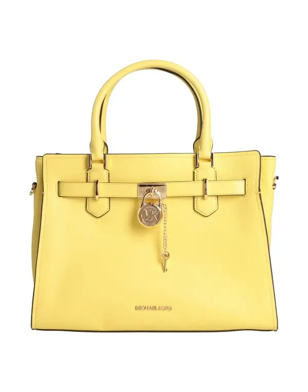 Michael Kors Leather Shopper Handbag - Yellow