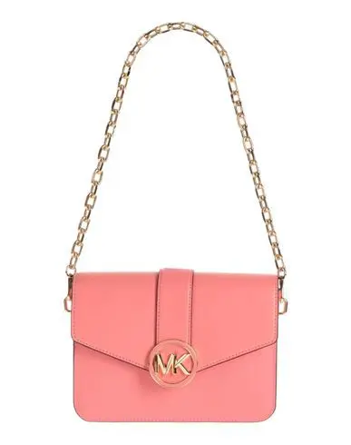 Michael Kors Leather Flap Shoulder Bag - Red