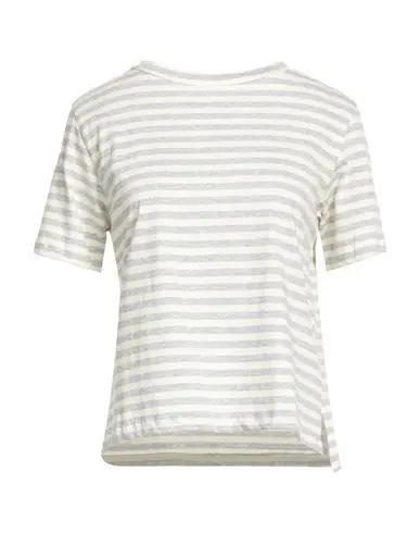 ARAGONA Striped Printed T-shirt - Grey