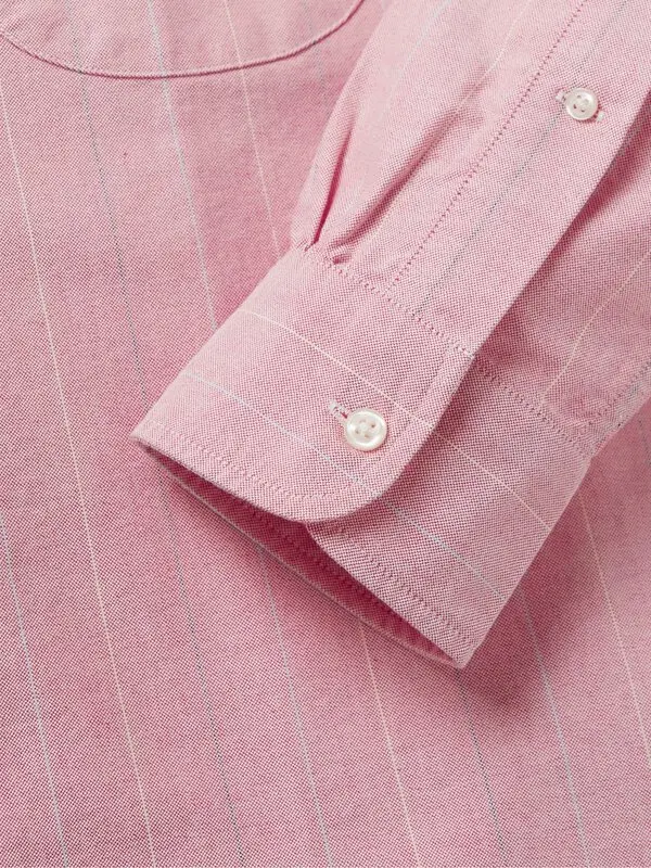 J. Crew Button-down Collar Striped Cotton Oxford Shirt Xs