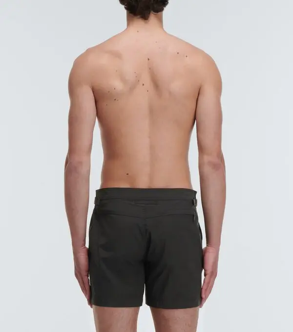 TOM FORD Side-buckle Swim Trunks - Black