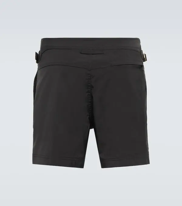 TOM FORD Side-buckle Swim Trunks - Black