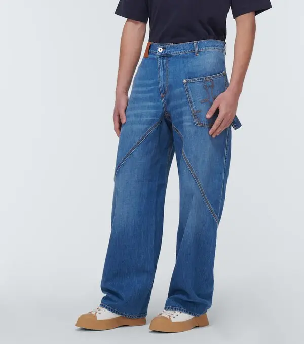 JW Anderson Twisted Wide-leg Jeans