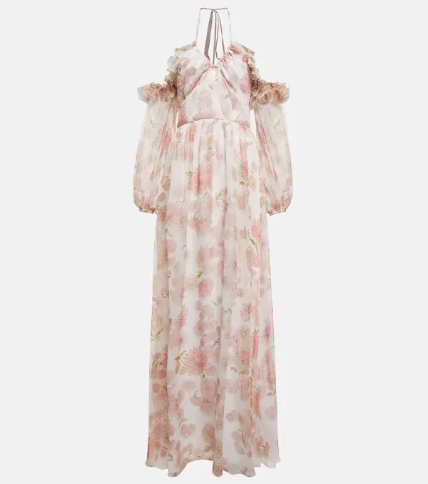 Giambattista Valli Off-the-shoulder Floral Gown