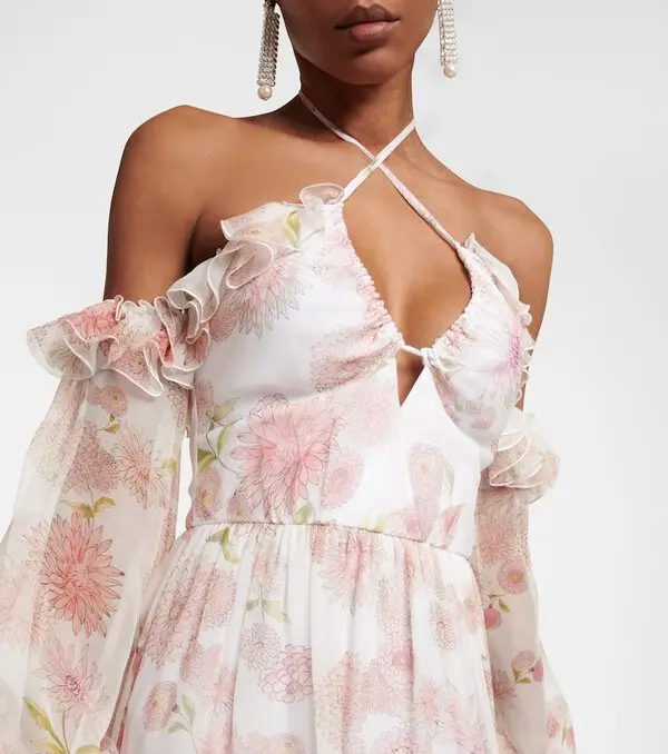 Giambattista Valli Off-the-shoulder Floral Gown