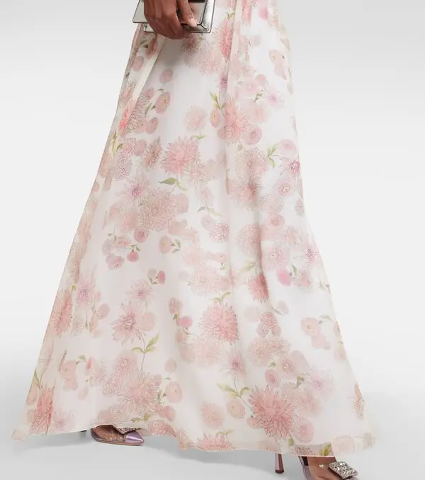 Giambattista Valli Off-the-shoulder Floral Gown