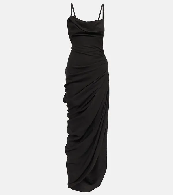 Jacquemus La Robe Saudade Voile Maxi Dress