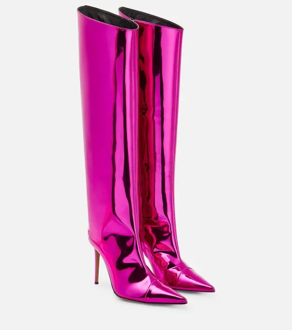 Alexandre Vauthier Metallic Over-the-knee Boots
