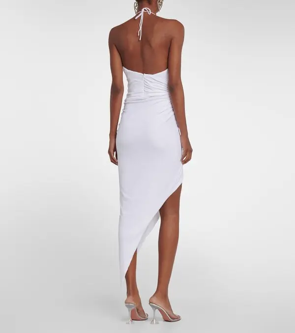 Alexandre Vauthier Asymmetrical Halterneck Midi Dress