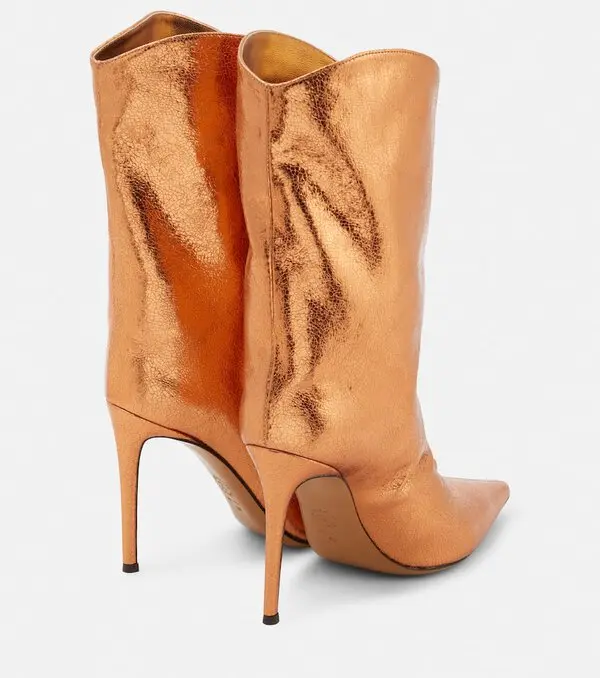 Alexandre Vauthier Leather Ankle Boots