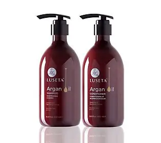 LUSETA BEAUTY Argan Oil Shampoo + Conditioner Set 16.9 Fl. Oz - One-color