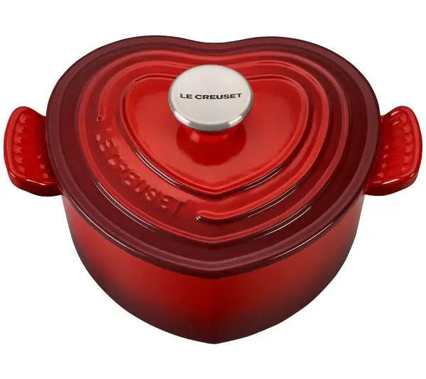 LE CREUSET 2-qt Cast-iron Heart Figural - One-color