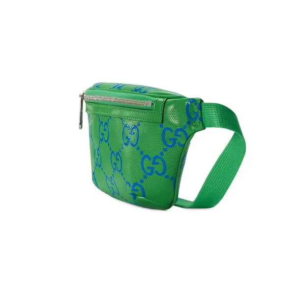 Gucci Gg Embossed Belt Bag - Green | Editorialist display picture 1