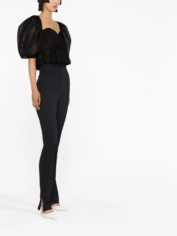 ANOUKI High-waisted Slit-detail Trousers