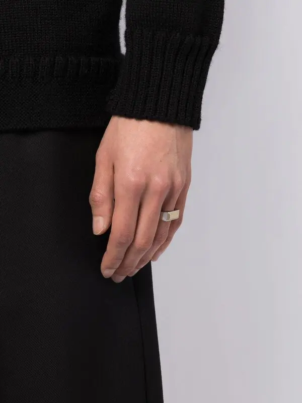 Tom Wood Peaky Rectangle Band Ring