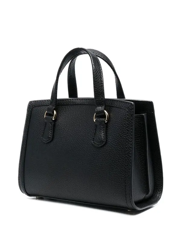 Michael Kors Logo-plaque Leather Tote Bag - Black