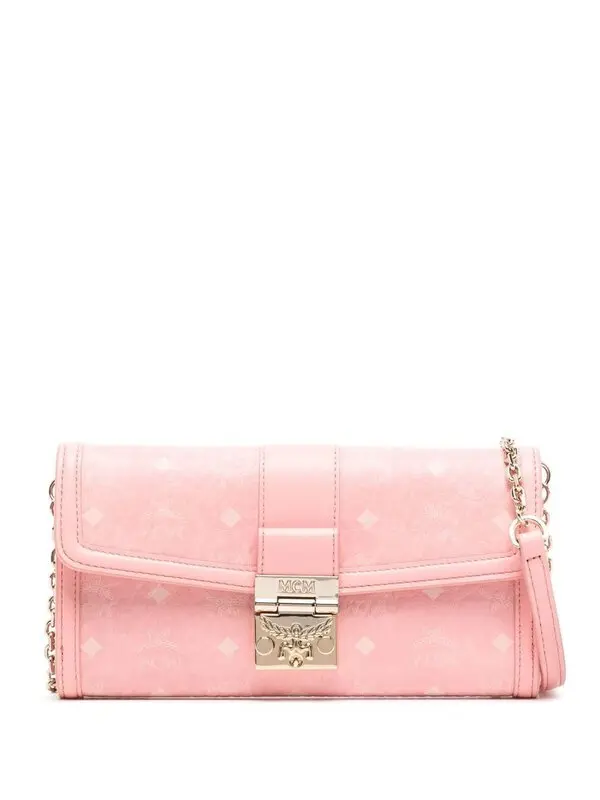 Mcm Large Tracy Crossbody Wallet - Pink