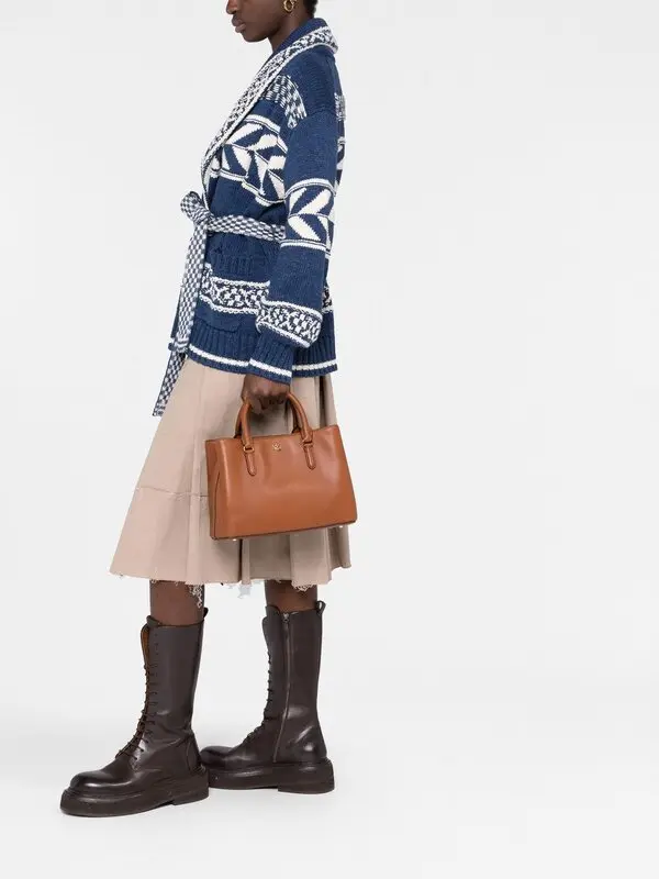 Ralph Lauren Marcy 26 Leather Tote Bag - Brown