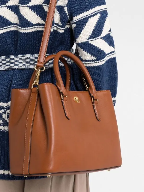 Ralph Lauren Marcy 26 Leather Tote Bag - Brown | Editorialist