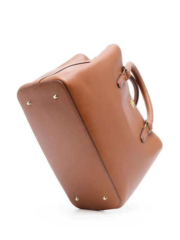 Ralph Lauren Marcy 26 Leather Tote Bag - Brown