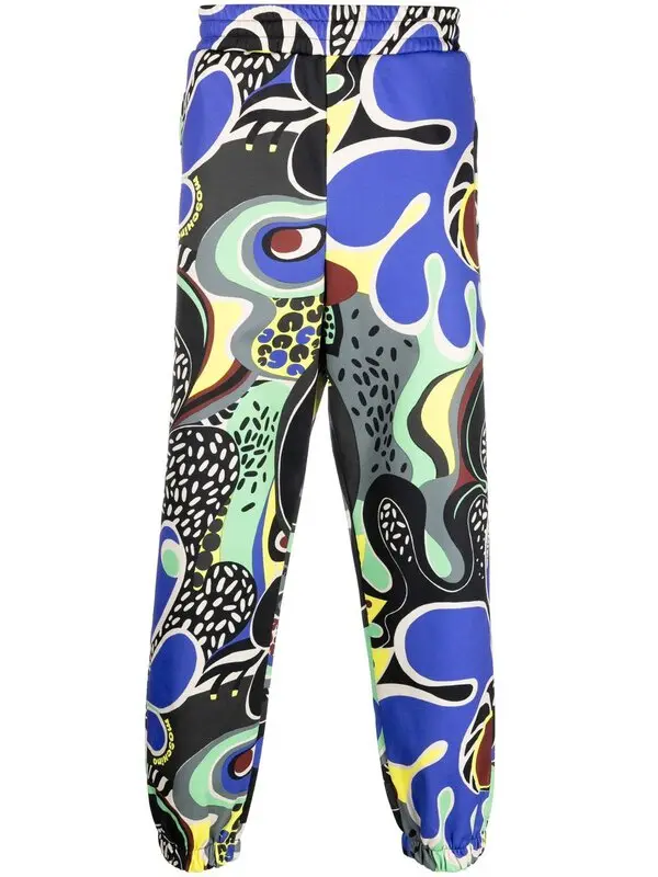 Moschino Graphic-print Track Pants - Black