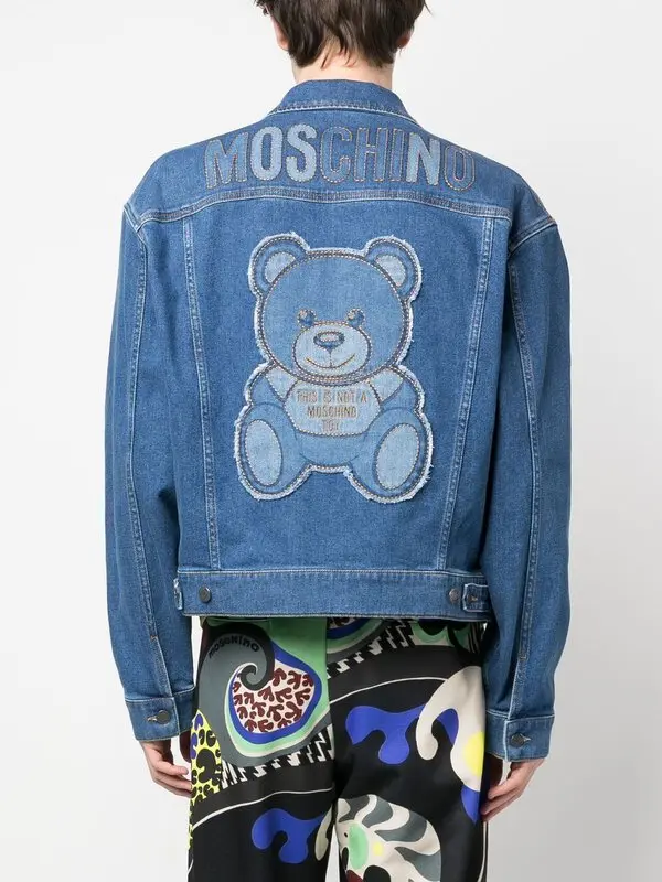 Moschino Embroidered Denim Jacket