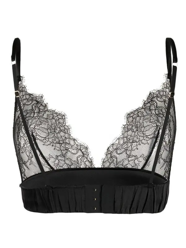 MAISON CLOSE Lace-detail Triangle-cup Bra