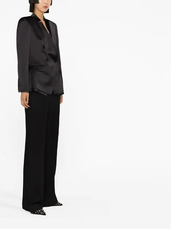 BLANCA VITA Double-breasted Blazer - Black