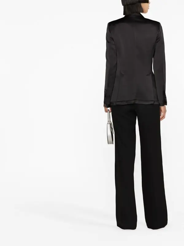 BLANCA VITA Double-breasted Blazer - Black