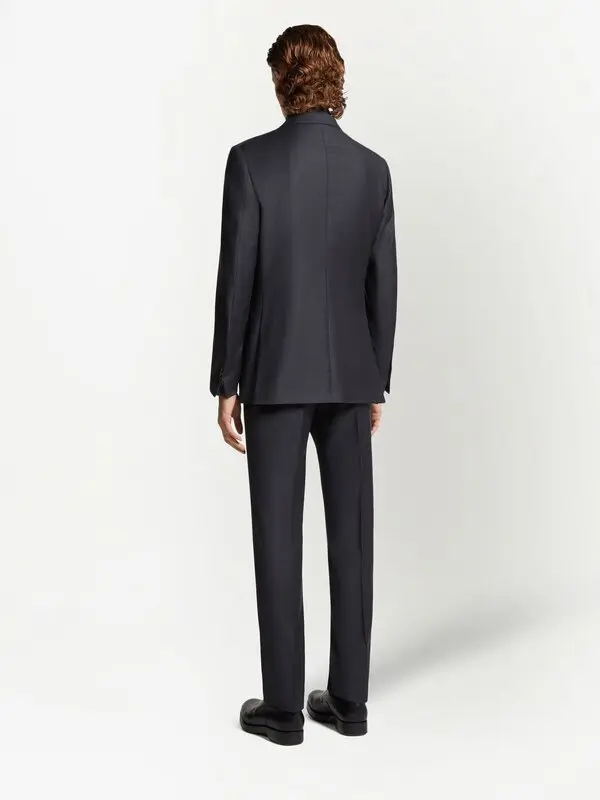 Zegna Trofeo Single-breasted Wool Suit - Grey