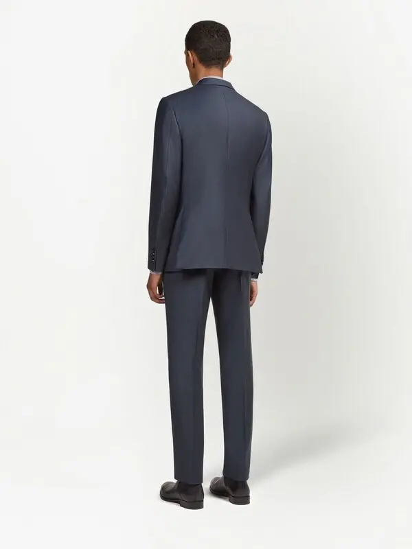 Zegna Trofeo Single-breasted Wool Suit - Blue