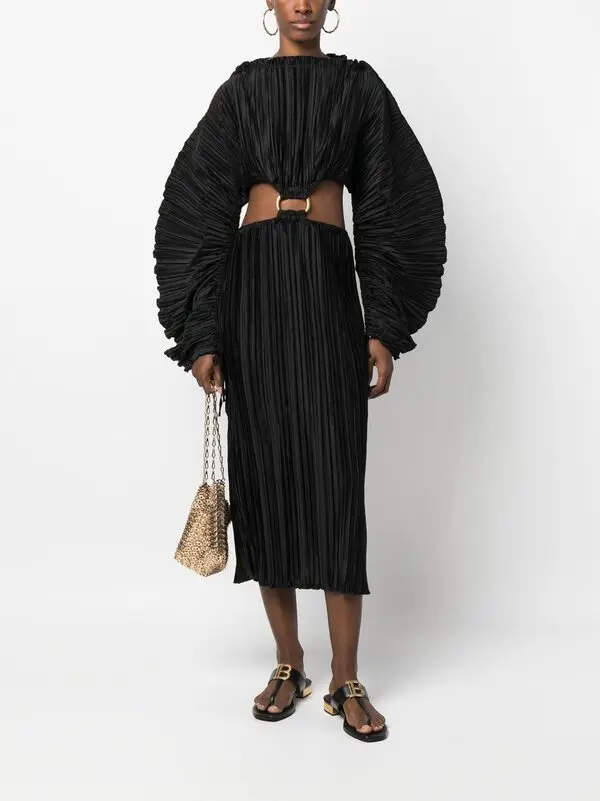 Cult Gaia Akilah Pleated Midi Dre