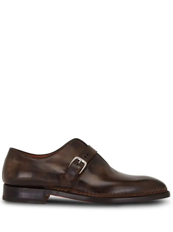 Bontoni Buckled Leather Shoes