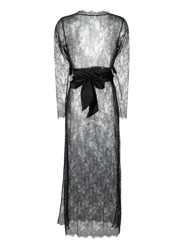 MAISON CLOSE Floral-lace Wrap Dress