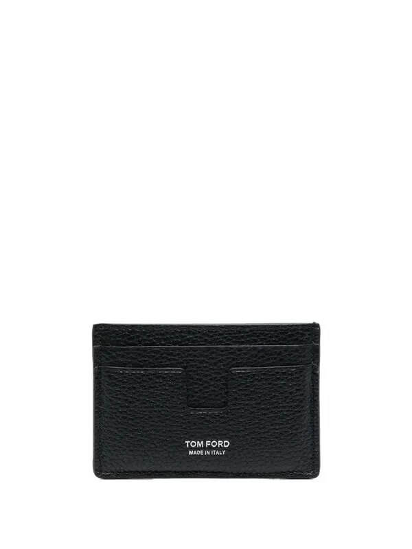 TOM FORD Logo-print Leather Cardholder - Black