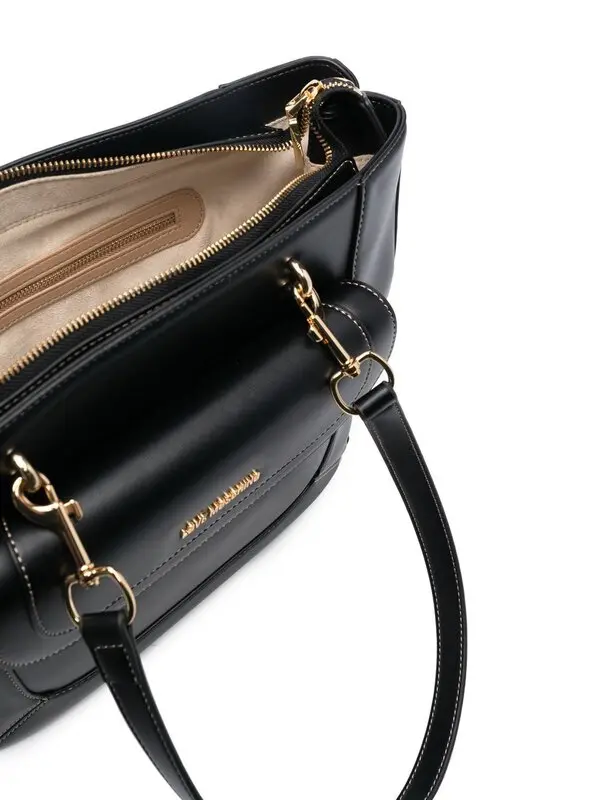Moschino Leather Top-handle Tote Bag