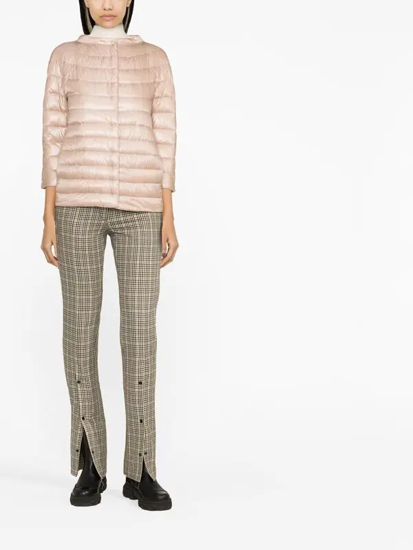 Herno Mock-neck Quilted Puffer Jacket - Pink