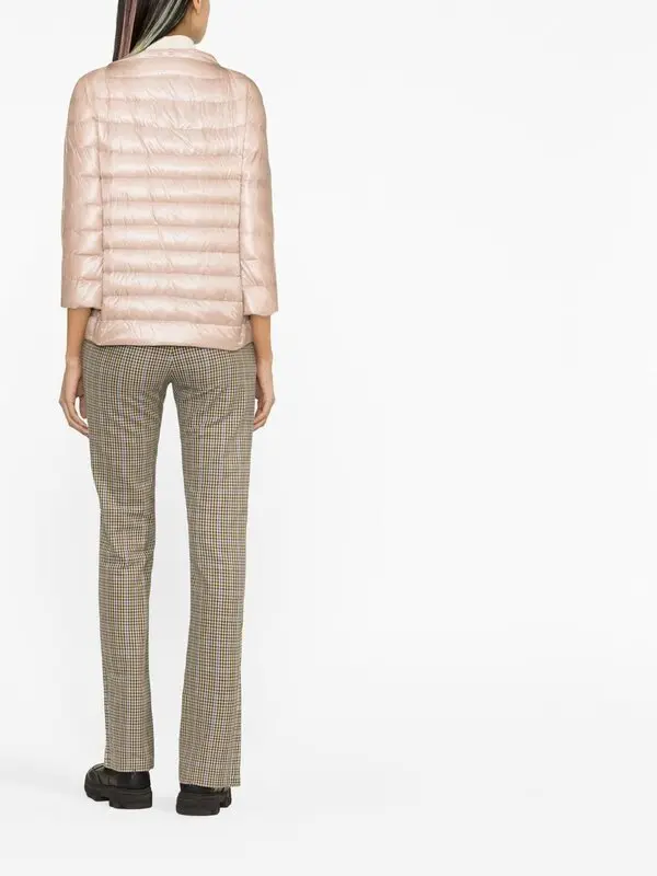 Herno Mock-neck Quilted Puffer Jacket - Pink