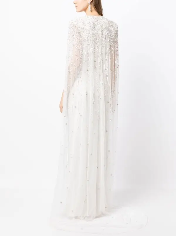 Jenny Packham Sweet Wonder Sequined Gown - White