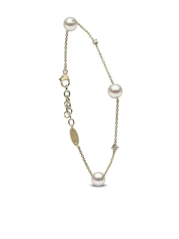 Yoko London 18kt Yellow Akoya Pearl Bracelet - Gold