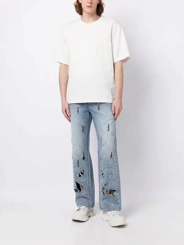 FENG CHEN WANG Phoenix Cut-out Jeans